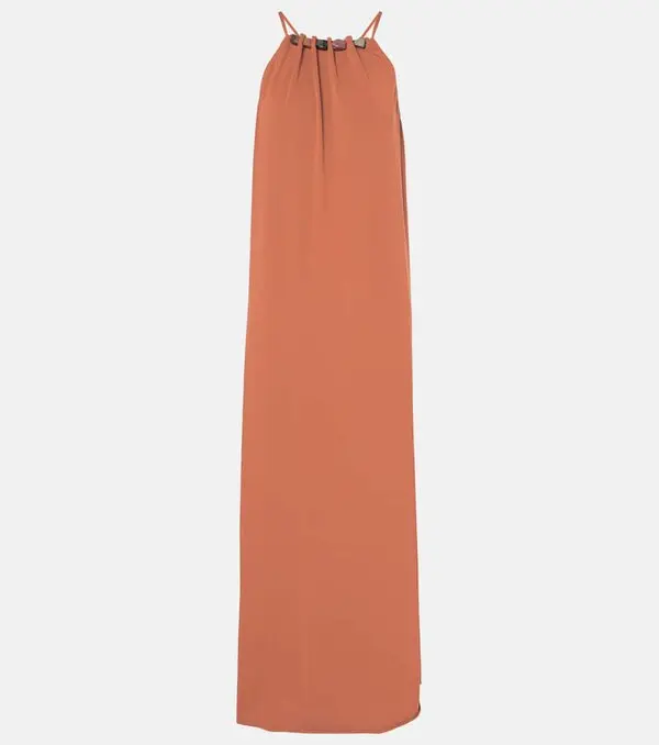ERES Tiana Halterneck Maxi Dress - Neutrals