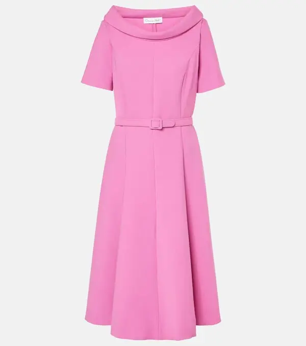 Oscar De La Renta Wool-blend Midi Dress