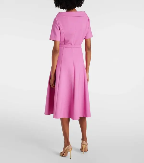 Oscar De La Renta Wool-blend Midi Dress