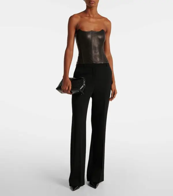 THE SEI Leather Bustier