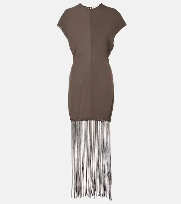 Faithfull The Brand Brita Fringed Minidress - Brown