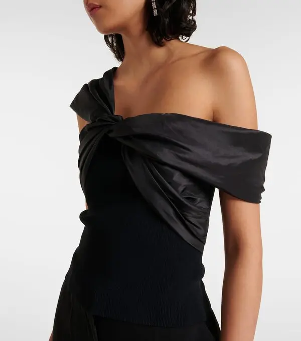 Simkhai Celiana Taffeta Top