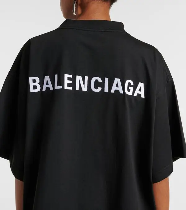 Balenciaga Printed Cotton Jersey T-shirt