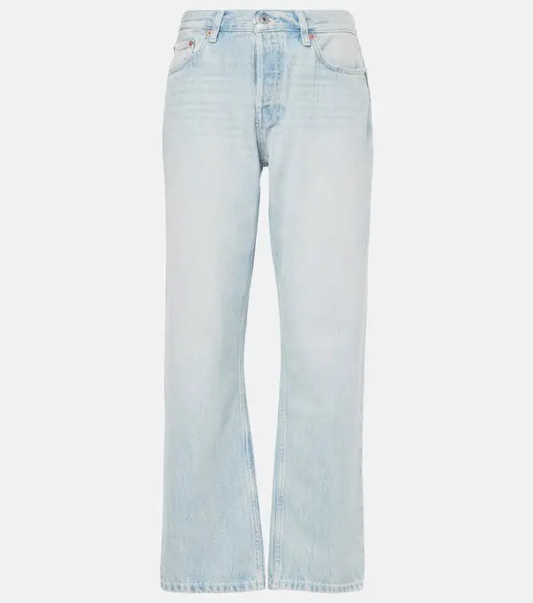 RE/DONE Easy Straight Cropped Jeans