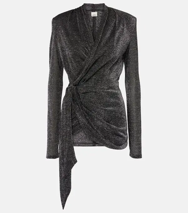 Isabel Marant Étoile Cinay Lame Wrap Top