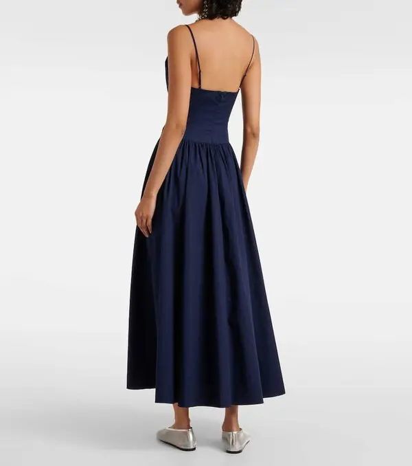 Staud Dena Cotton Midi Dress