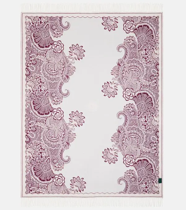 Etro Floral Wool Throw