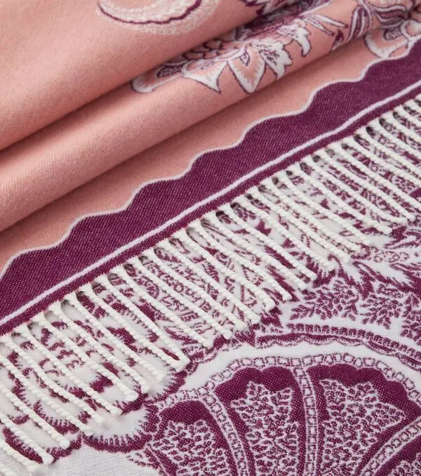 Etro Floral Wool Throw