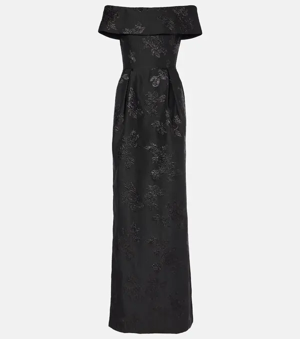 Rebecca Vallance Henrietta Brocade Bustier Gown