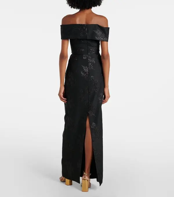 Rebecca Vallance Henrietta Brocade Bustier Gown