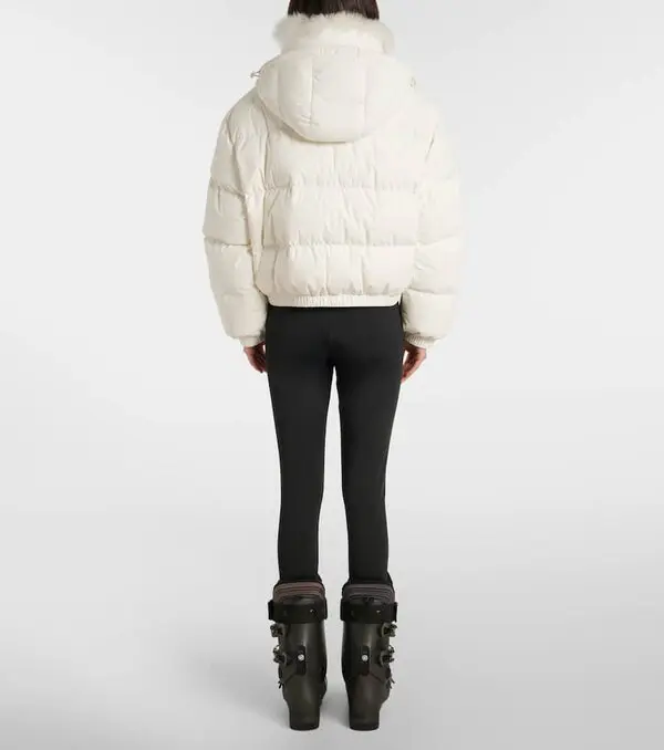 YVES SALOMON Doudoune 58cm Shearling-trimmed Ski Jacket