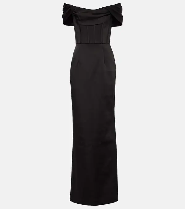 Rebecca Vallance Lia Bustier Gown - Black