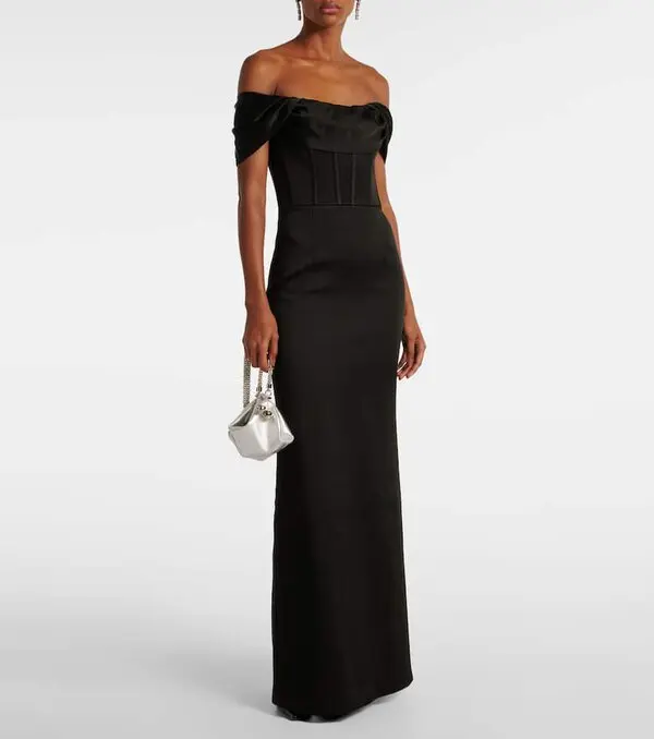 Rebecca Vallance Lia Bustier Gown - Black