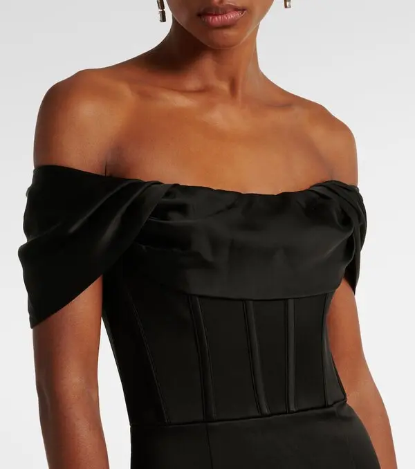 Rebecca Vallance Lia Bustier Gown - Black