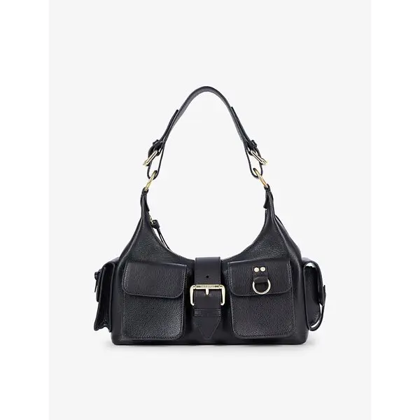 The Kooples Amelia Leather Shoulder Bag - Black