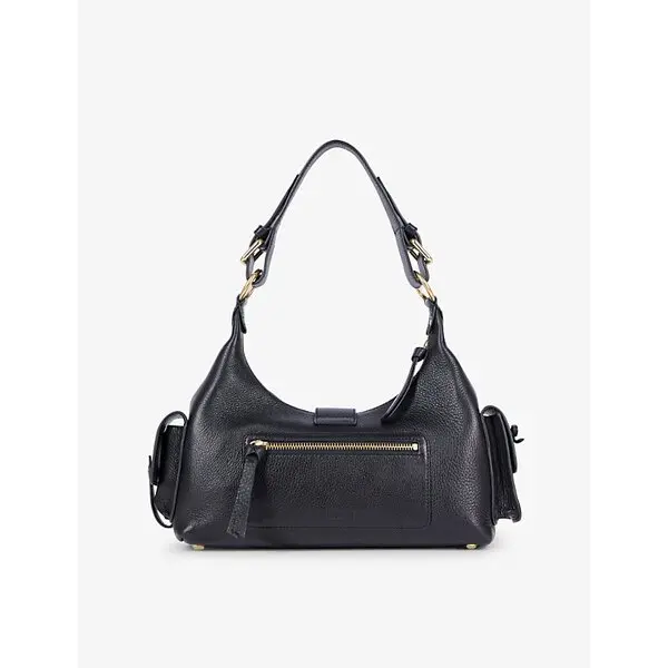 The Kooples Amelia Leather Shoulder Bag - Black