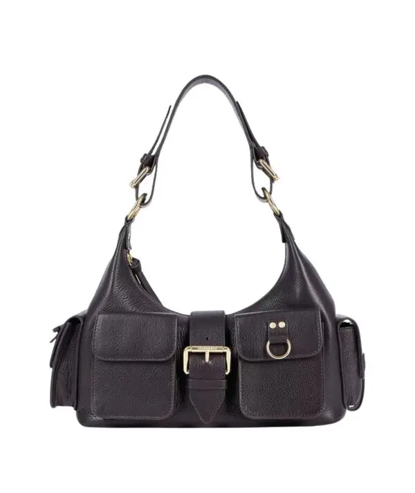 The Kooples Amelia Multi-pocket Leather Shoulder Bag - Brown