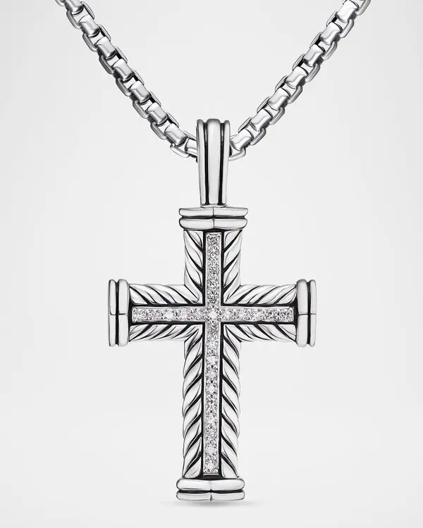 David Yurman Chevron Cross Enhancer With Diamonds - Diamond