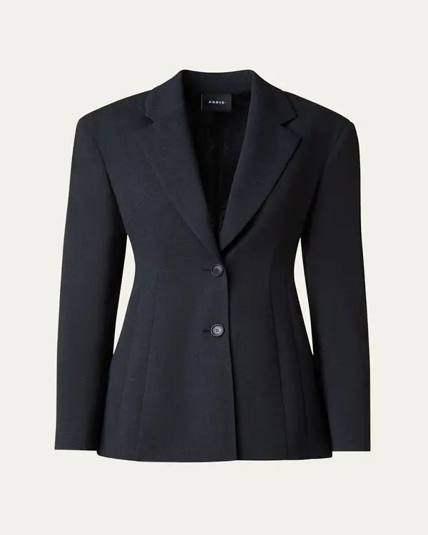 Akris Walker Wool Stretch Jacket