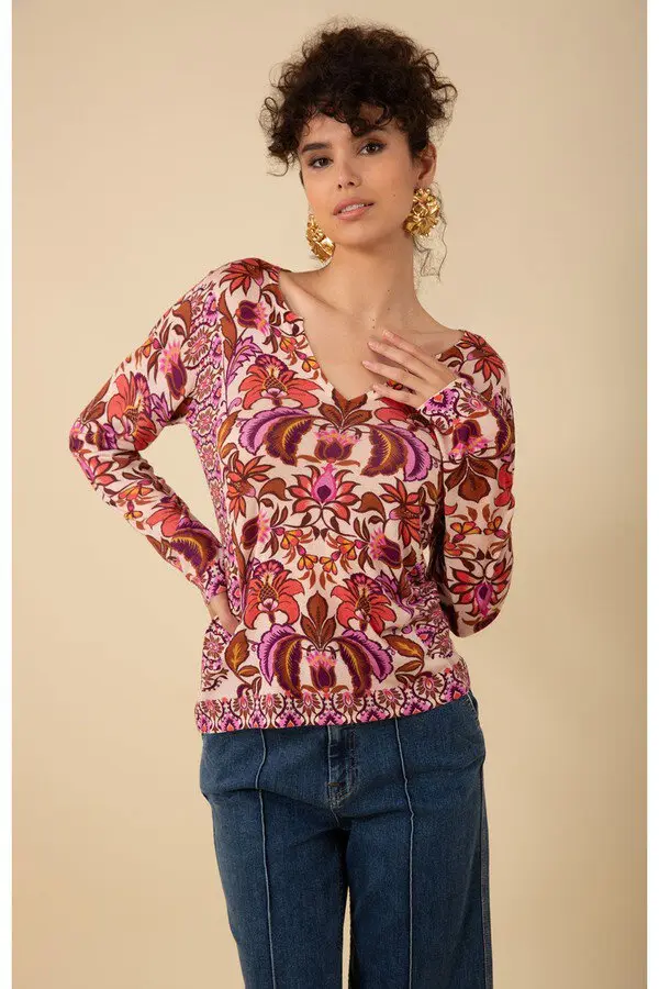 Hale Bob Monroe Sweater - Pink