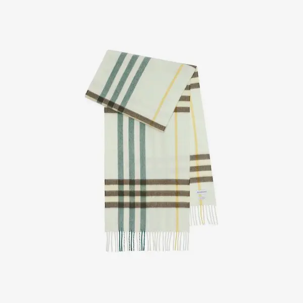 Burberry Check Cashmere Scarf - Breeze | Editorialist