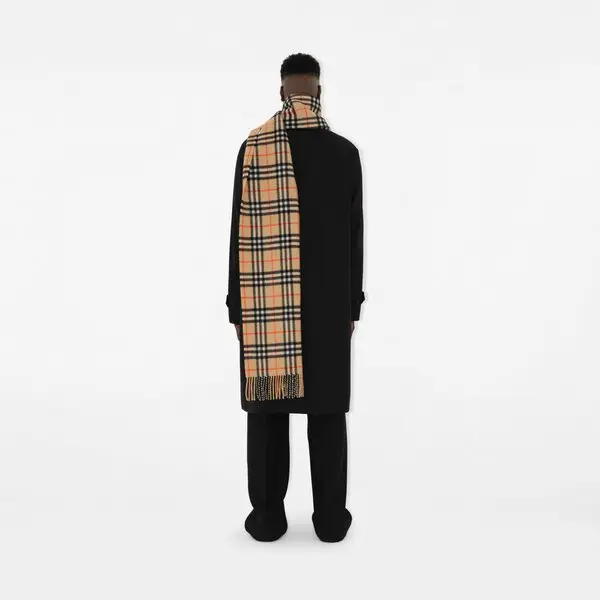 Burberry Check Cashmere Scarf - Sand