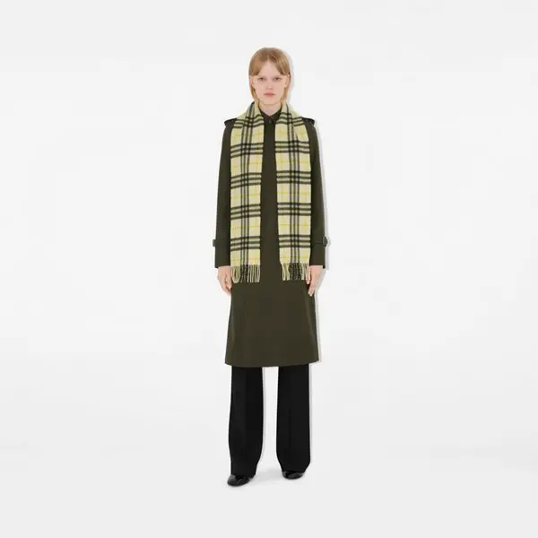Burberry Narrow Check Cashmere Scarf