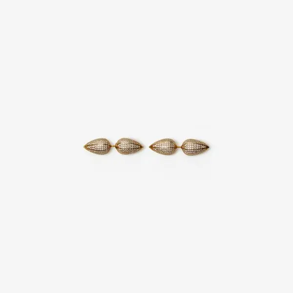 Burberry Spear Pavé Stud Earrings