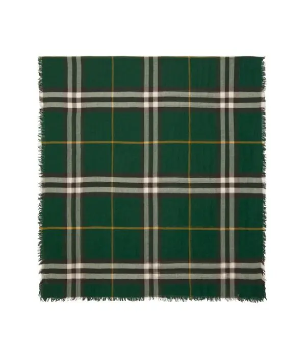 Burberry - Wide Check Wool Scarf