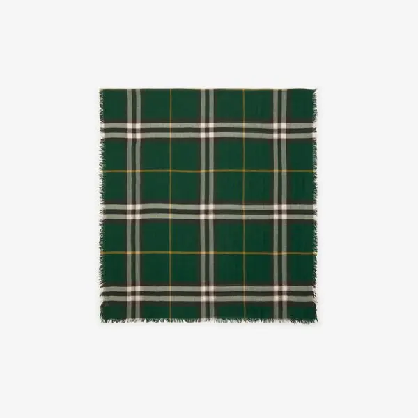 Burberry - Wide Check Wool Scarf