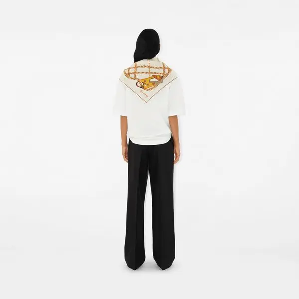 Burberry - Chain Check Silk Scarf