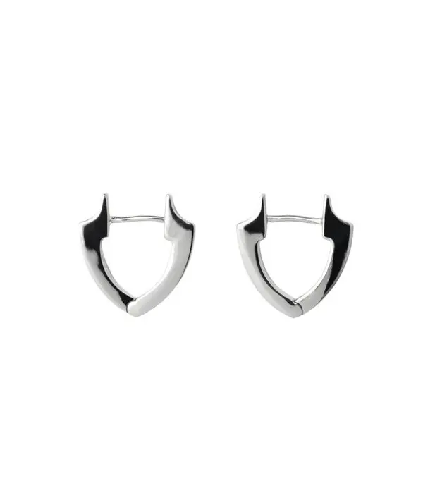 Burberry Shield Slim Hoop Earrings