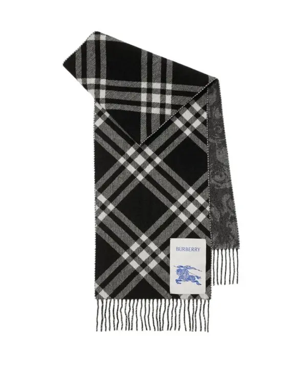 Burberry - Reversible Check Rose Cashmere Scarf