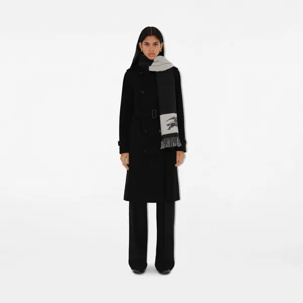 Burberry Ekd Logo Wool Scarf