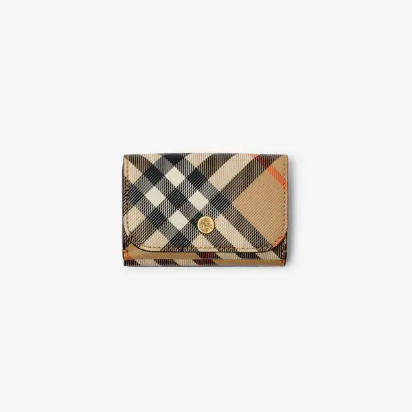Burberry - Check Compact Wallet