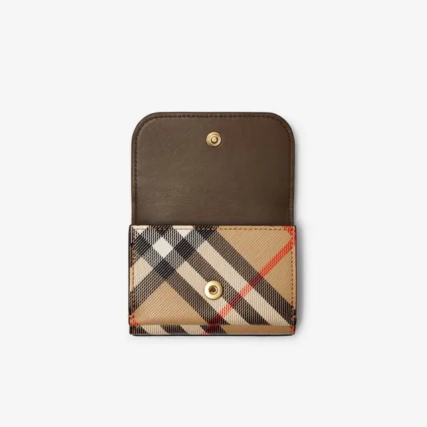 Burberry - Check Compact Wallet