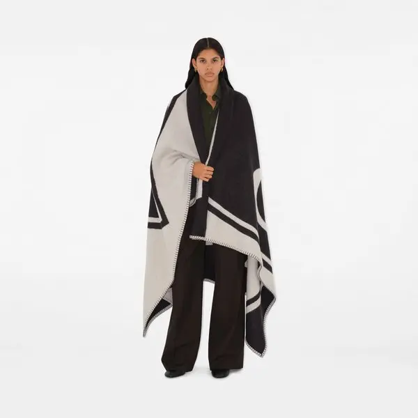 Burberry - B Shield Wool Cashmere Blanket