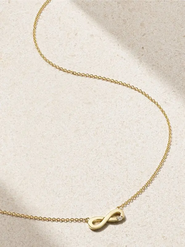 JENNIFER MEYER Infinity 18-karat Diamond Necklace - Gold