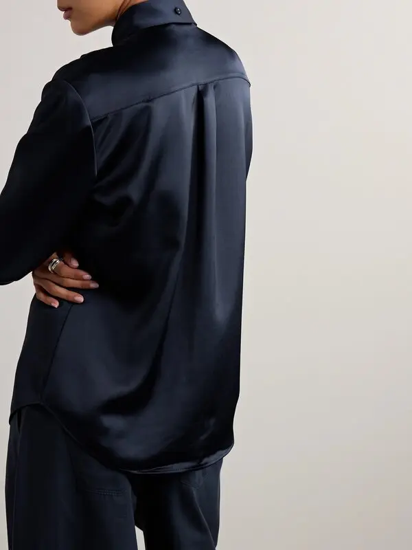 Proenza Schouler White Label Raven Satin-twill Shirt
