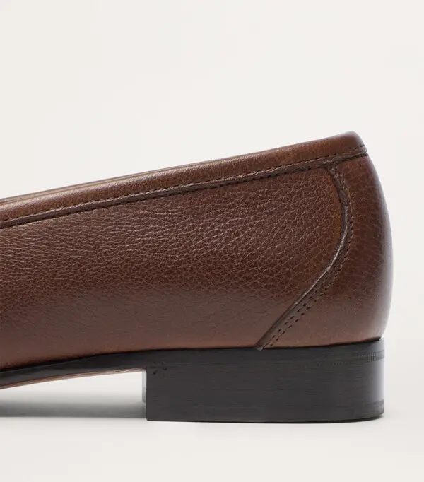 Valentino Garavani Leather Vlogo Loafers