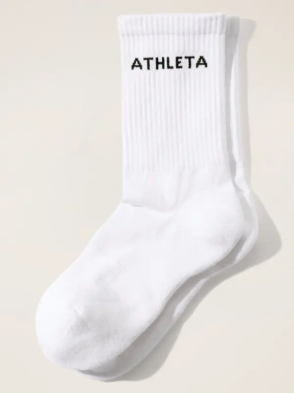 Athleta Everyday Crew Sock - Bright White