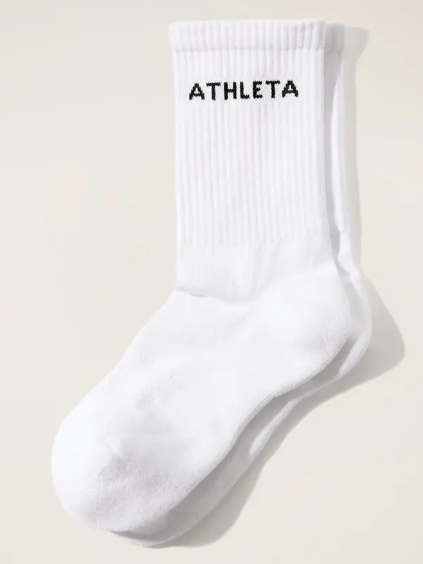 Athleta Everyday Crew Sock - Bright White