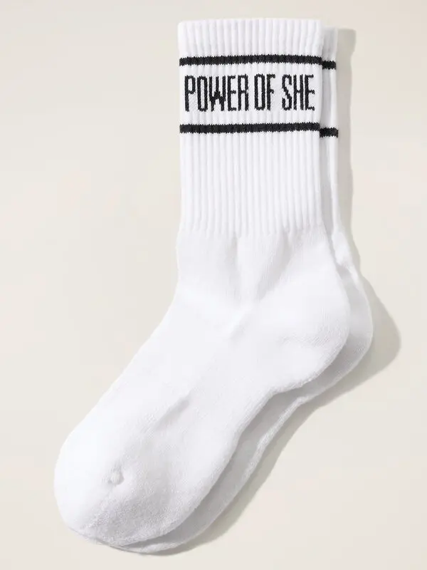 Athleta Everyday Crew Sock - Power Of She Black