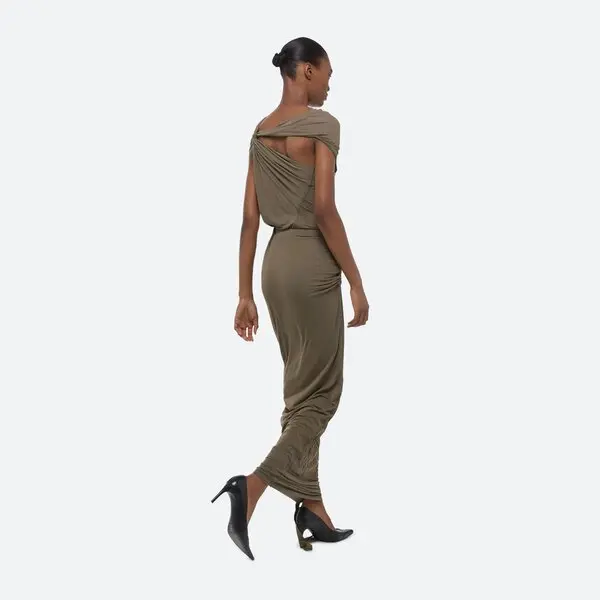Helmut Lang Wind Draped Skirt - Olive