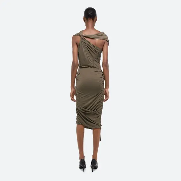 Helmut Lang Wind Draped Skirt - Olive