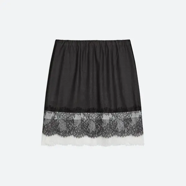 Helmut Lang Lace Slip Skirt