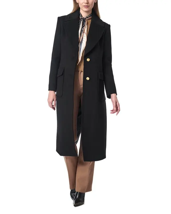 Bernardo Classic Tailored Wool Melton Coat