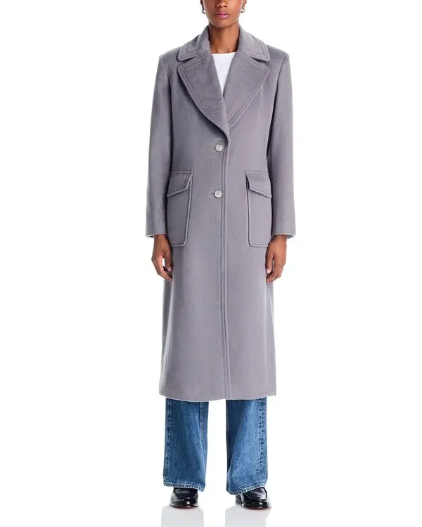 Bernardo Classic Tailored Wool Melton Coat