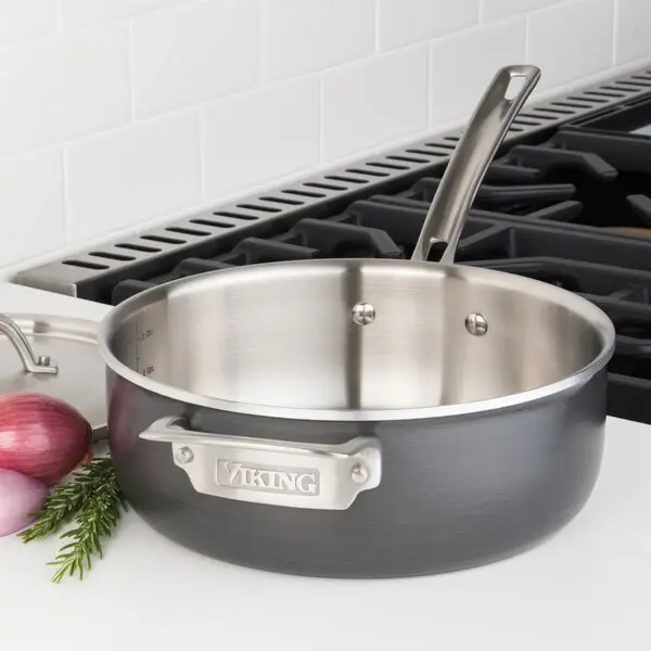 VIKING Hard Anodized 10 Pc Cookware Set With Stainless Steel Interior
