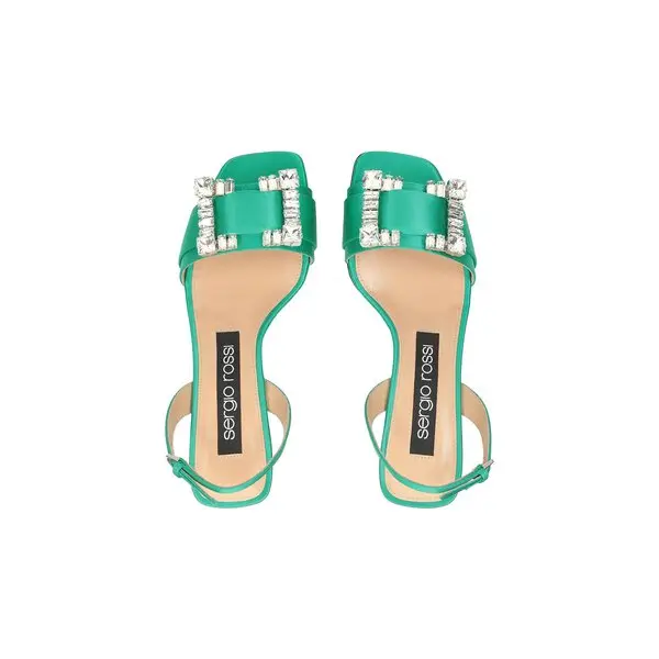 SERGIO ROSSI Sr Twenty 060 Satin Sandals